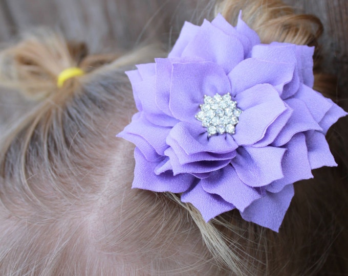 Lavender Flower Hair Clip Purple Hair Clip Shabby Chic - Etsy