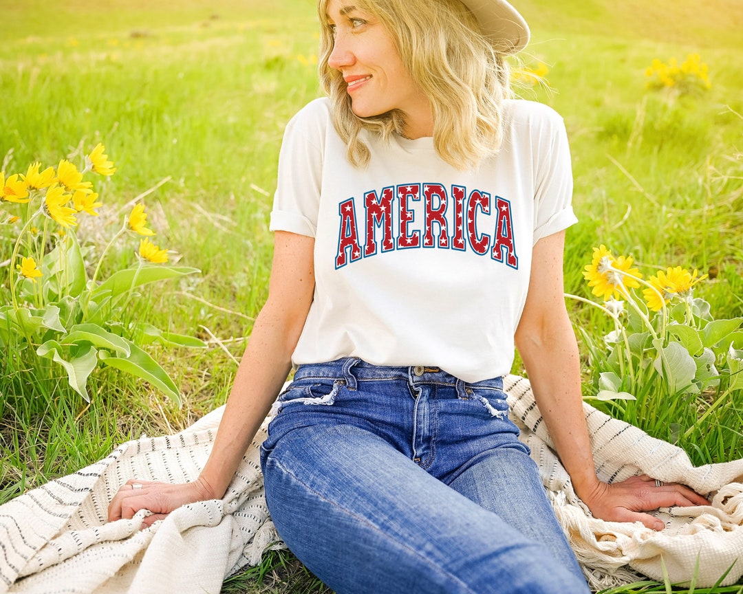America T-shirt, Custom American Tshirt, America the Beautiful Tee ...