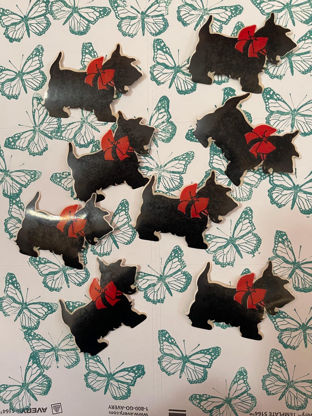8 Black Scotty Dog Terrier Cut Outs - Etsy