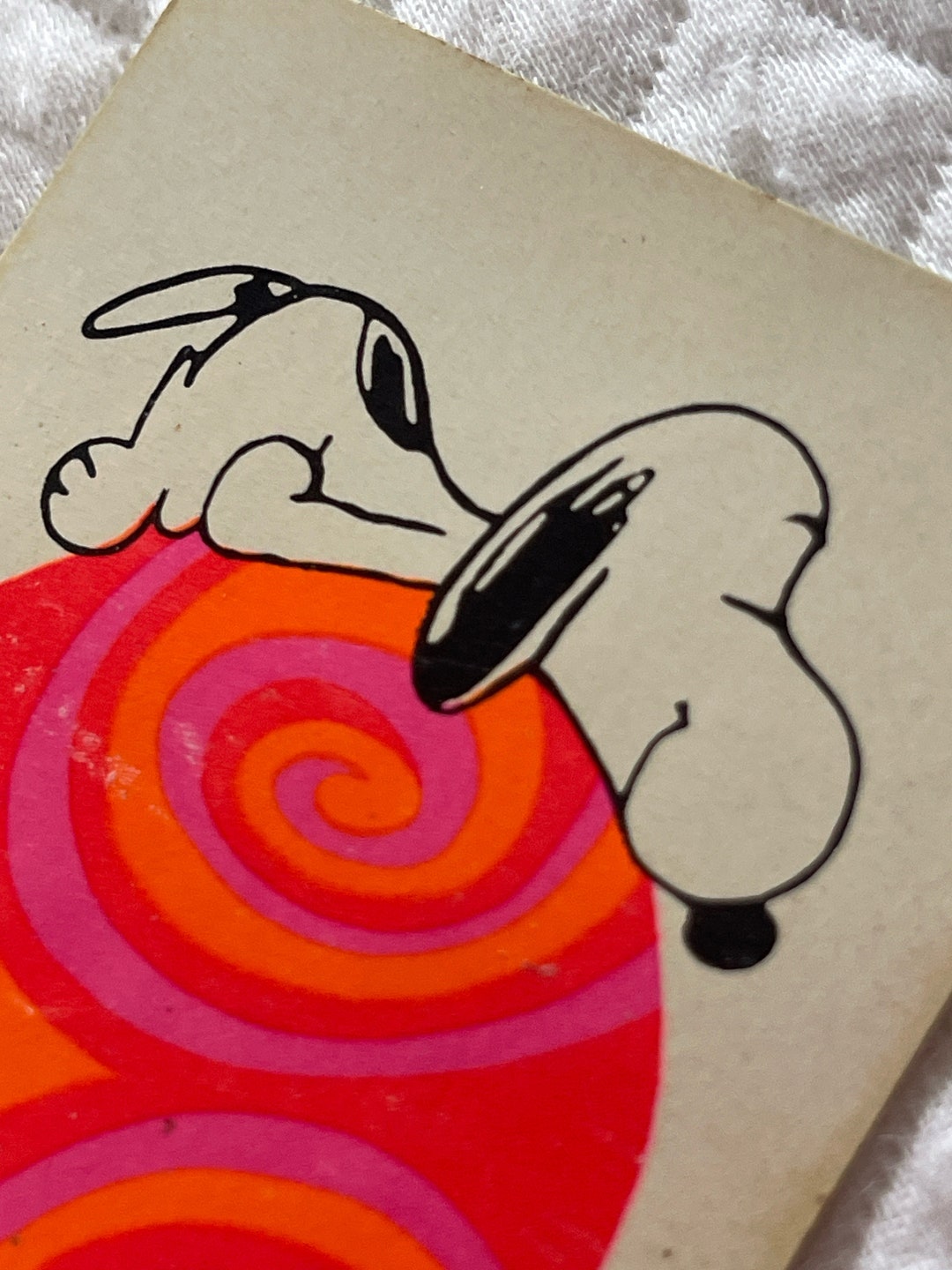 1 Neon Pink and White Snoopy Schultz Swap Card - Etsy