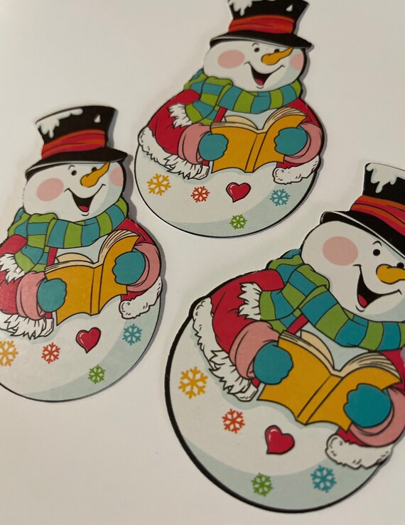 1 Adorable Snowman Swap Card - Etsy