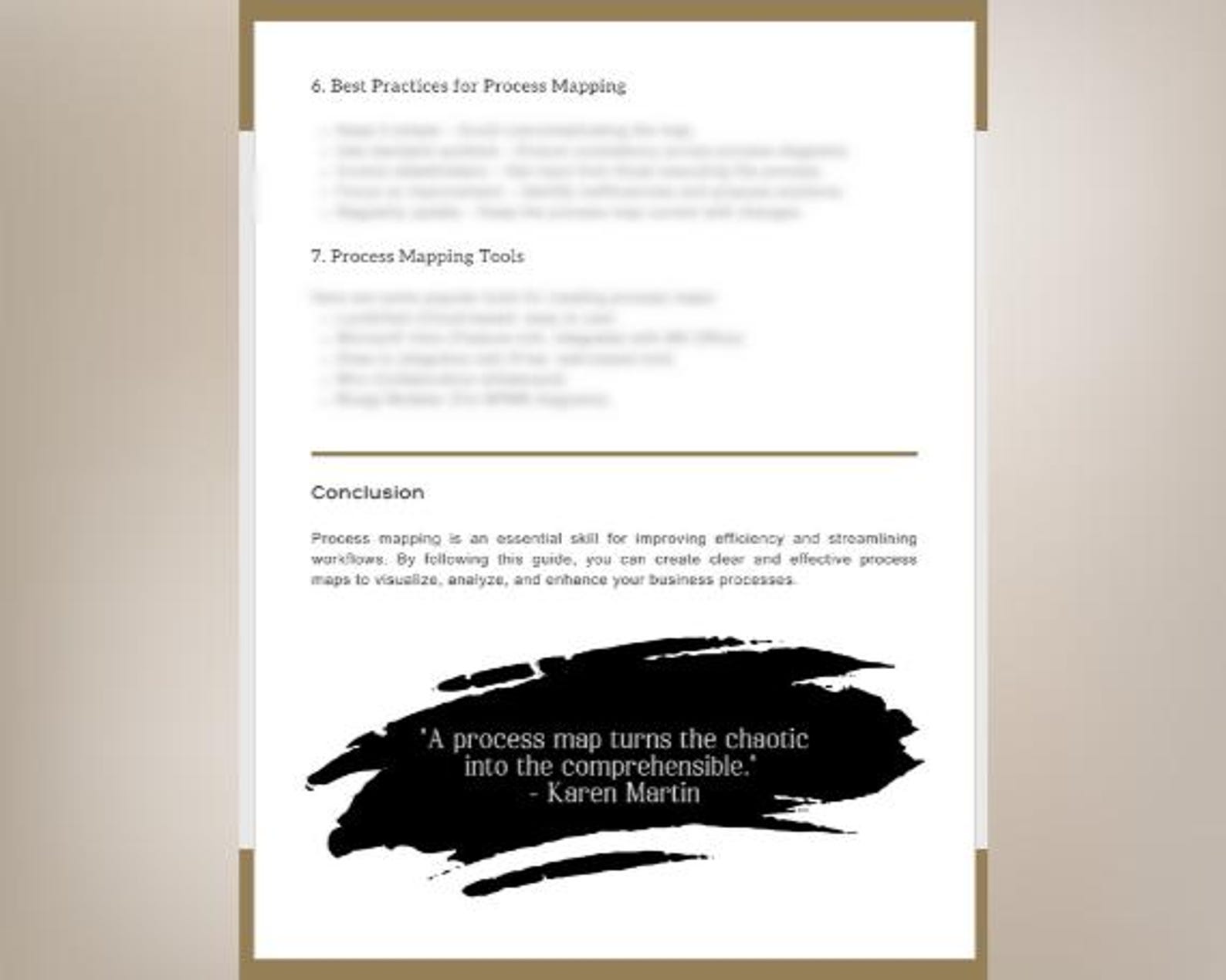 Process Mapping Step-by-step Guide, Beginner, Process Map, Workflow, Process Improvement, PDF ...