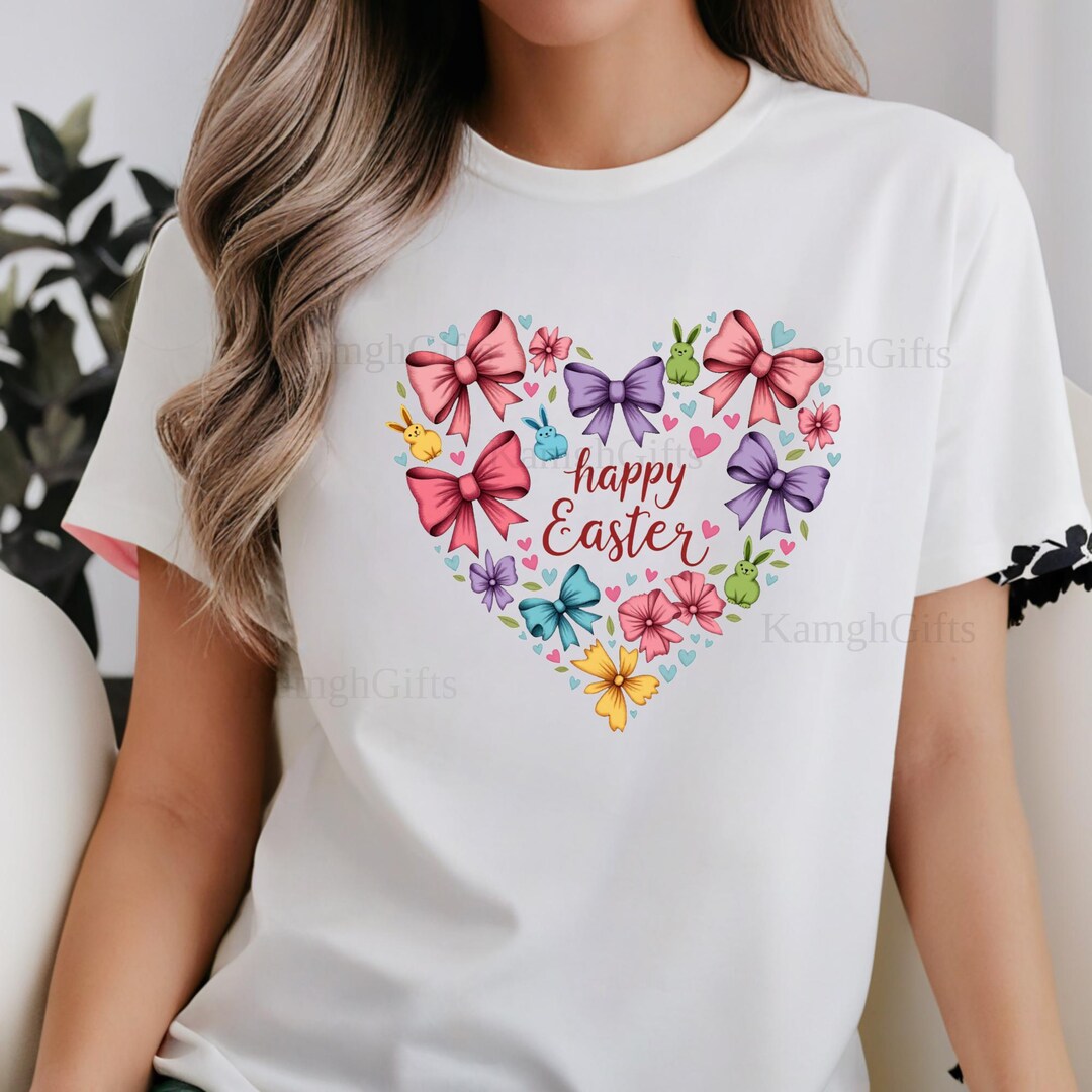 Easter Heart PNG, Cute Spring Design, Digital Download, Easter Decor ...