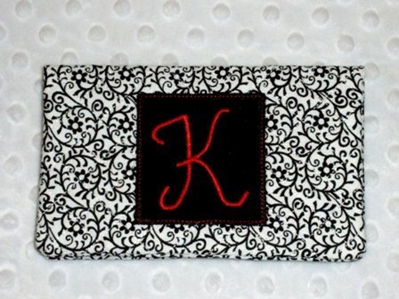 6x10 Hoop Quilted Monogram Checkbook Cover Machine - Etsy