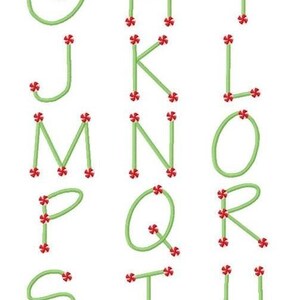 Peppermint Twist Christmas Font Machine Embroidery - Etsy