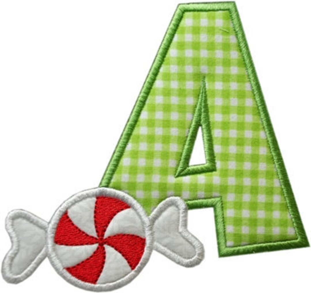 Candy Applique Font 4 Sizes - Etsy