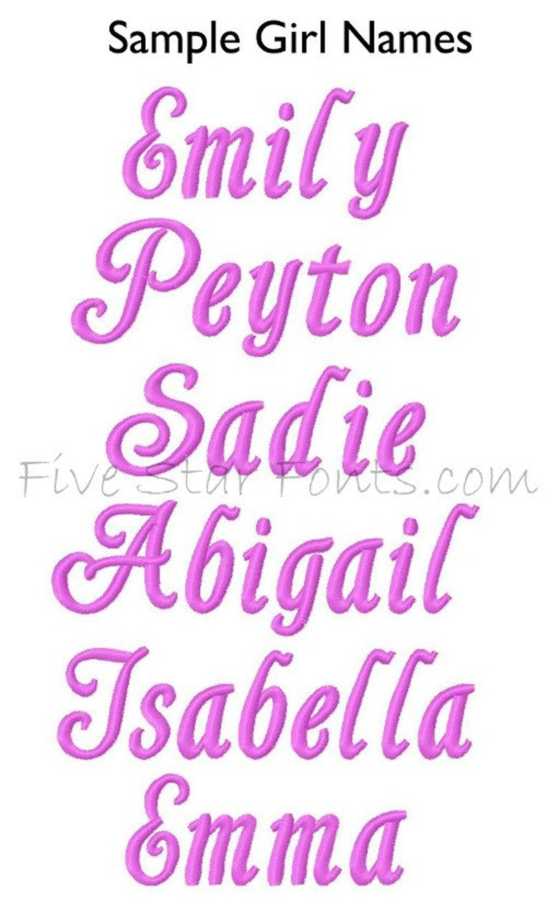 Penelope Embroidery Font | Etsy