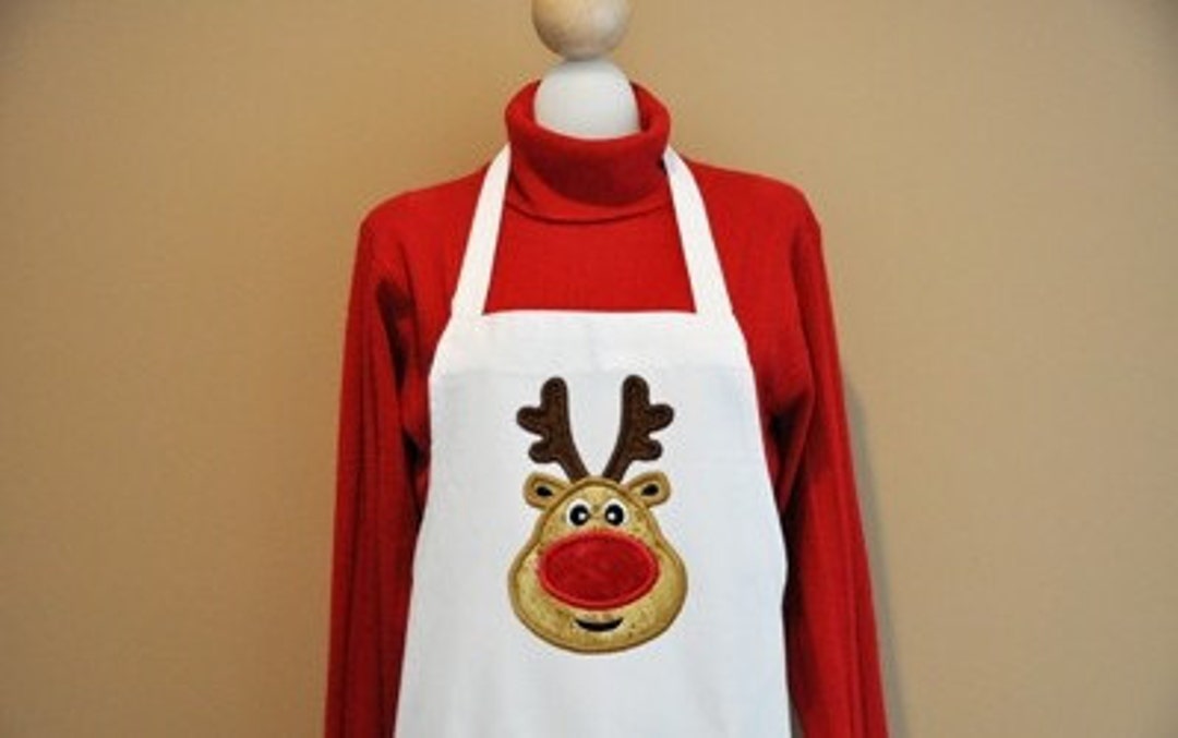 Silly Rudy Rudolph Reindeer Christmas Applique Machine Embroidery - Etsy