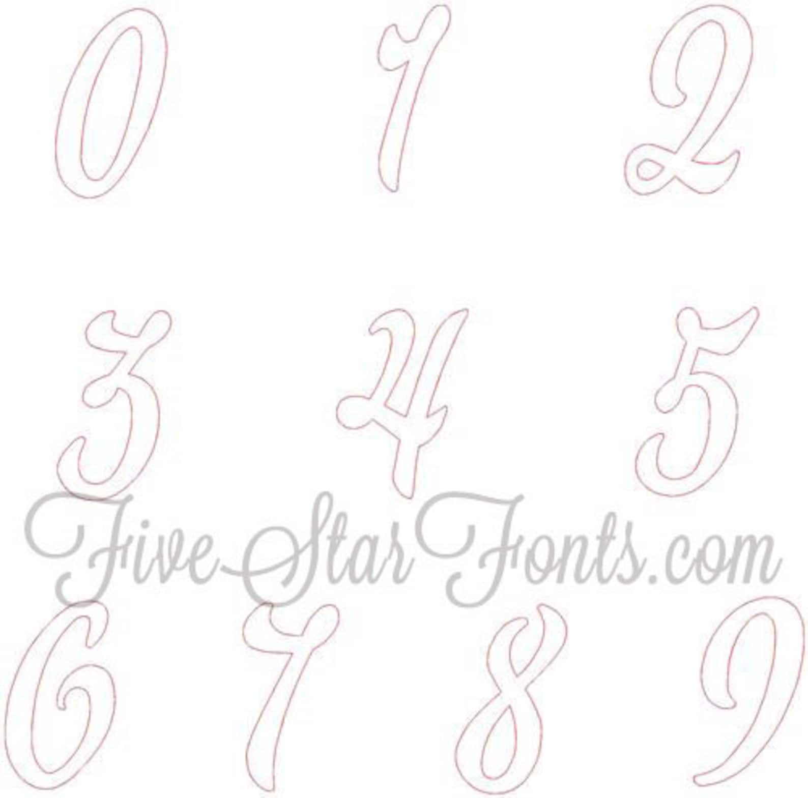 Carolyn Triple Stitch Applique Font Machine Embroidery Applique Font ...