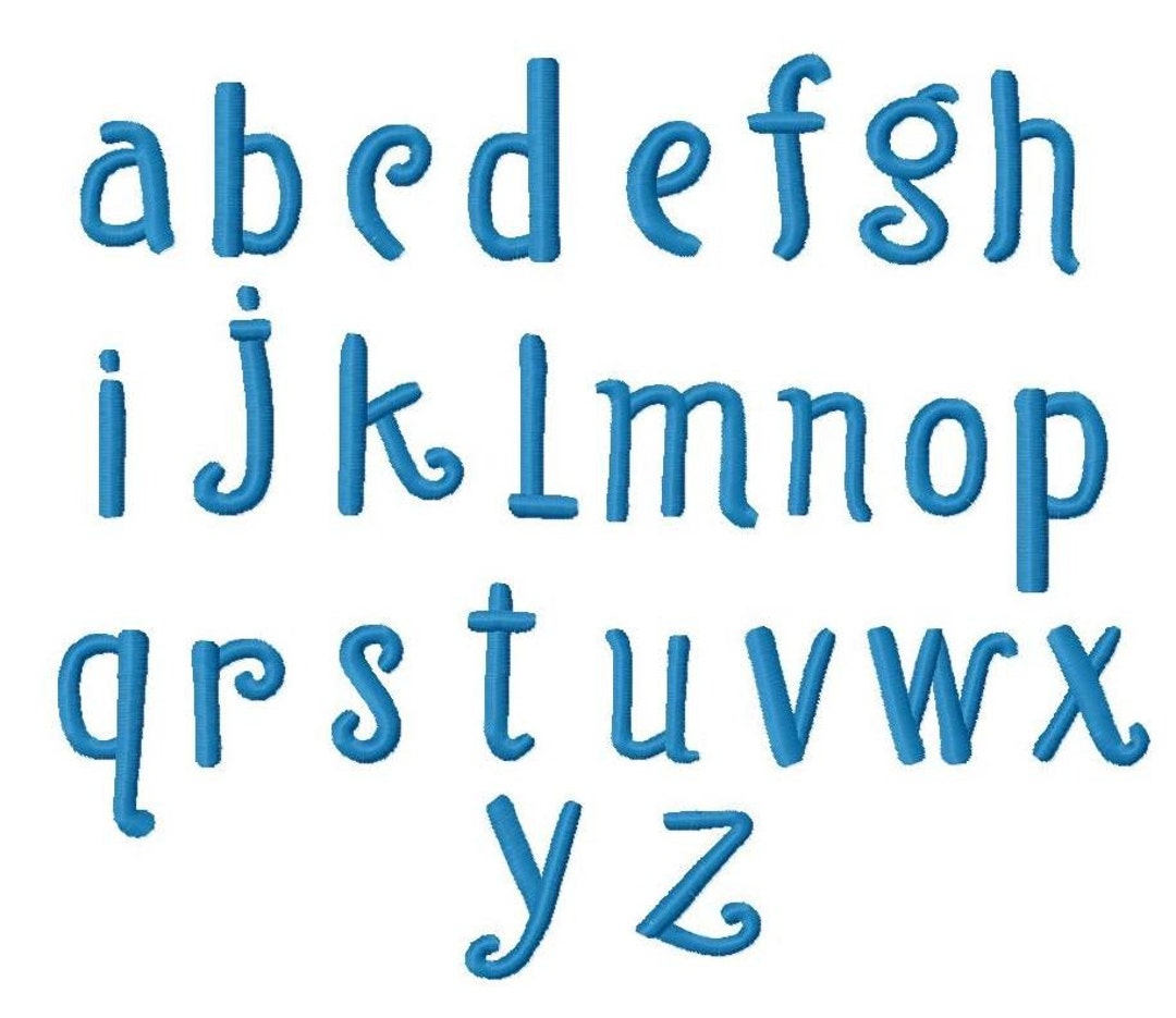 Stacked Name Font 16 Machine Embroidery Alphabet - Etsy