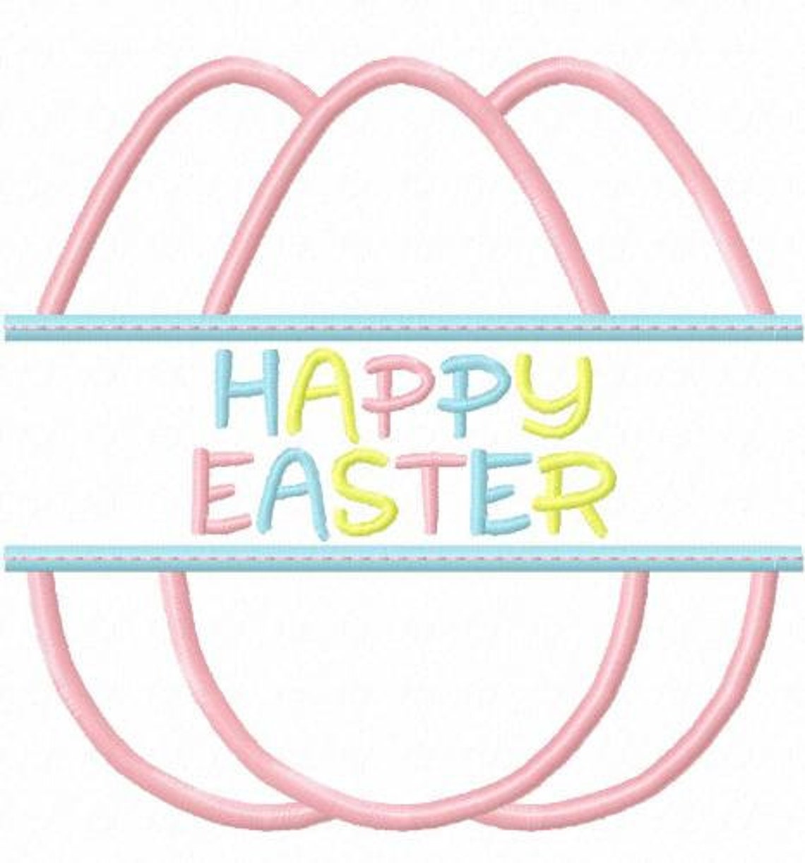 Split Easter Eggs Applique - Etsy