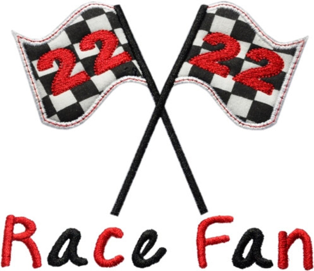 Race Flags Applique - Etsy