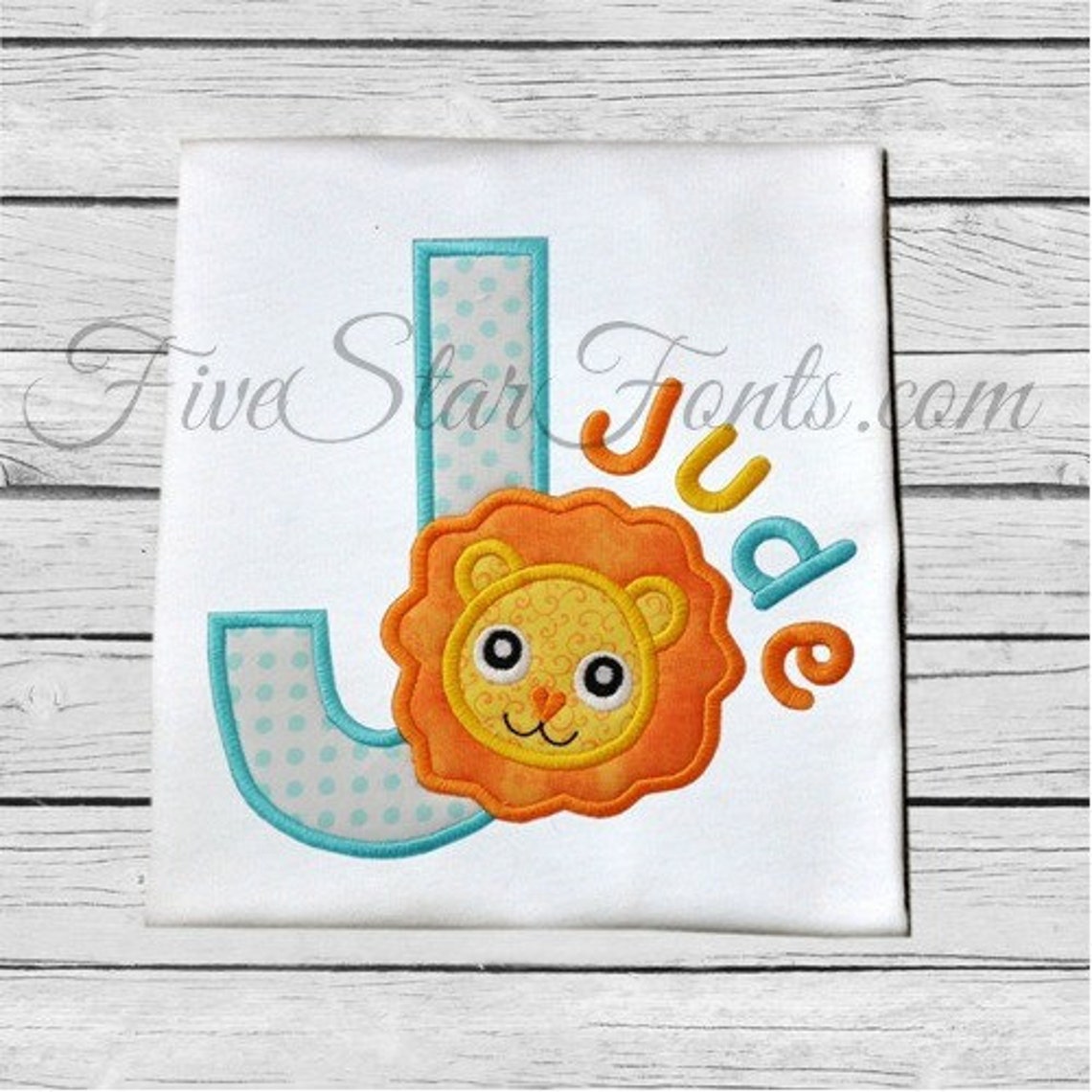 Lion Applique Font - Etsy