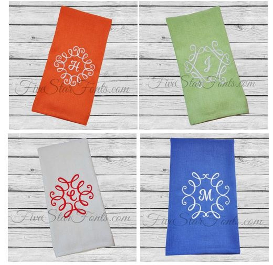 6 Swirly Monogram Frames Bundle Price - Etsy