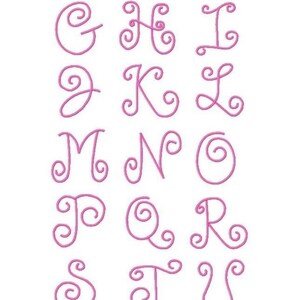 Big and Bold Monogram Machine Embroidery Font - Etsy