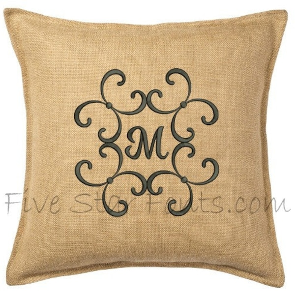 Swirl Monogram - Etsy