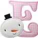 Snowman Applique Font - 4 Sizes - Etsy