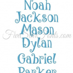Tickled Pink Embroidery Font - Etsy