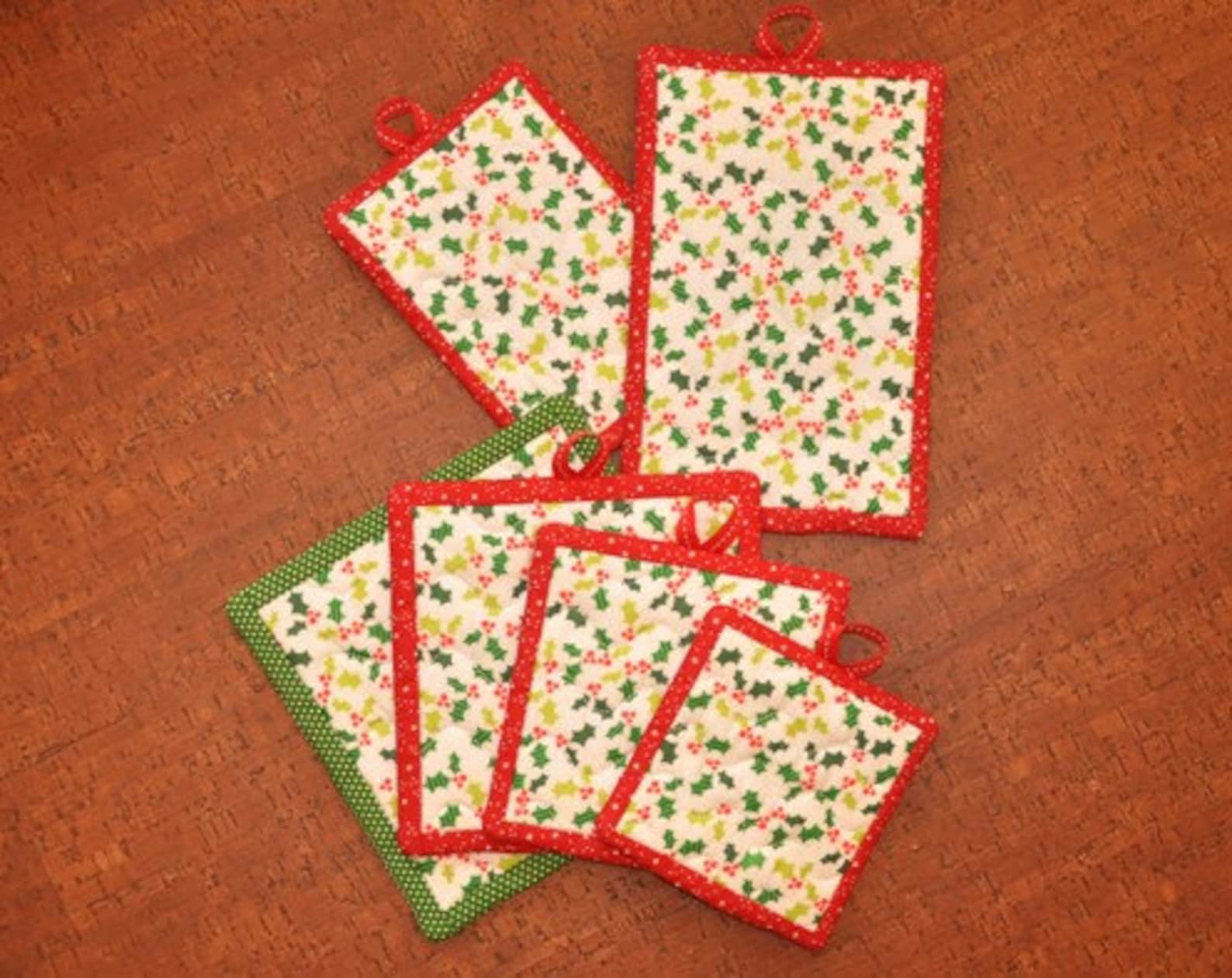 ITH Pot Holders - in the Hoop ITH Kitchen Hot Pads - Etsy