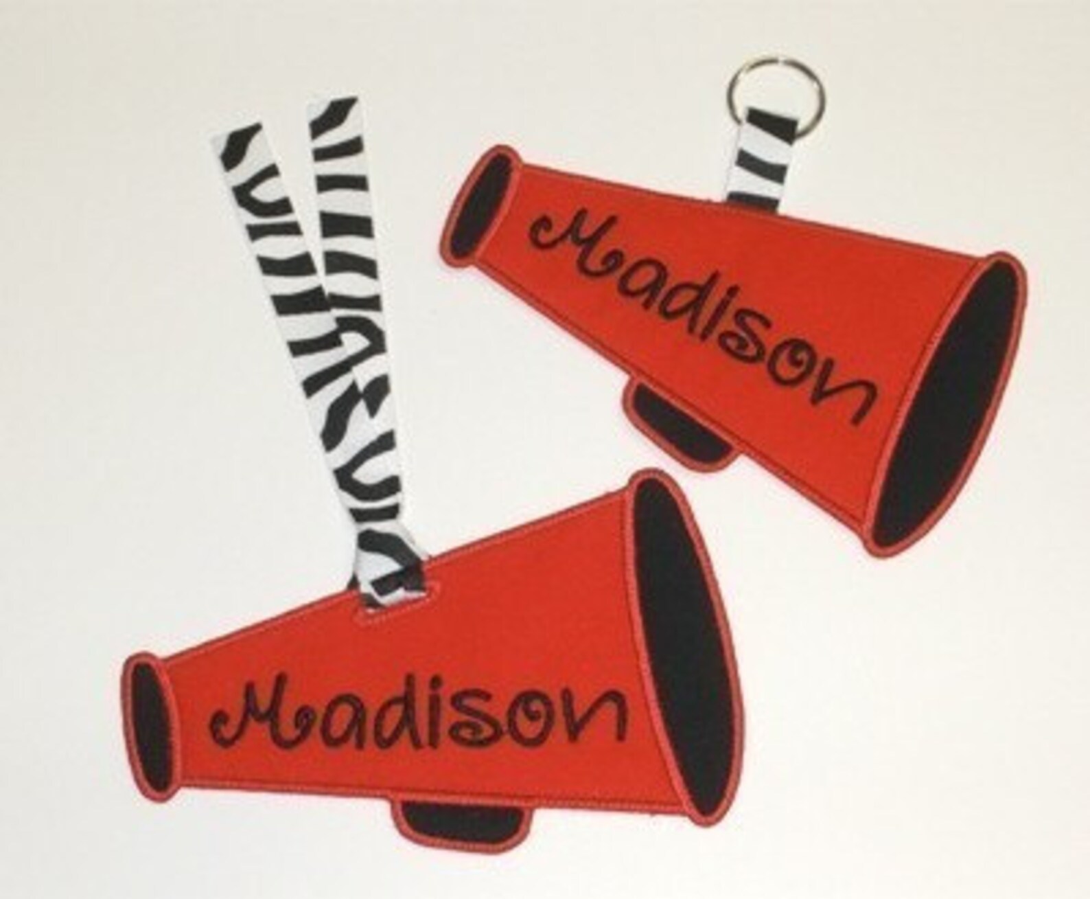 Cheerleader Megaphone Bag Tag/key Chain in the Hoop - Etsy
