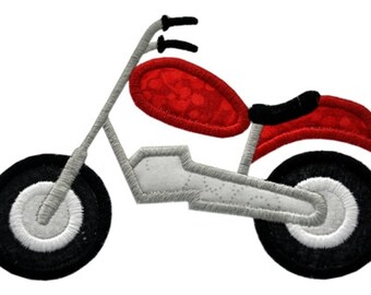 Motorcycle Applique Embroidery Design Motorcycle Applique - Etsy