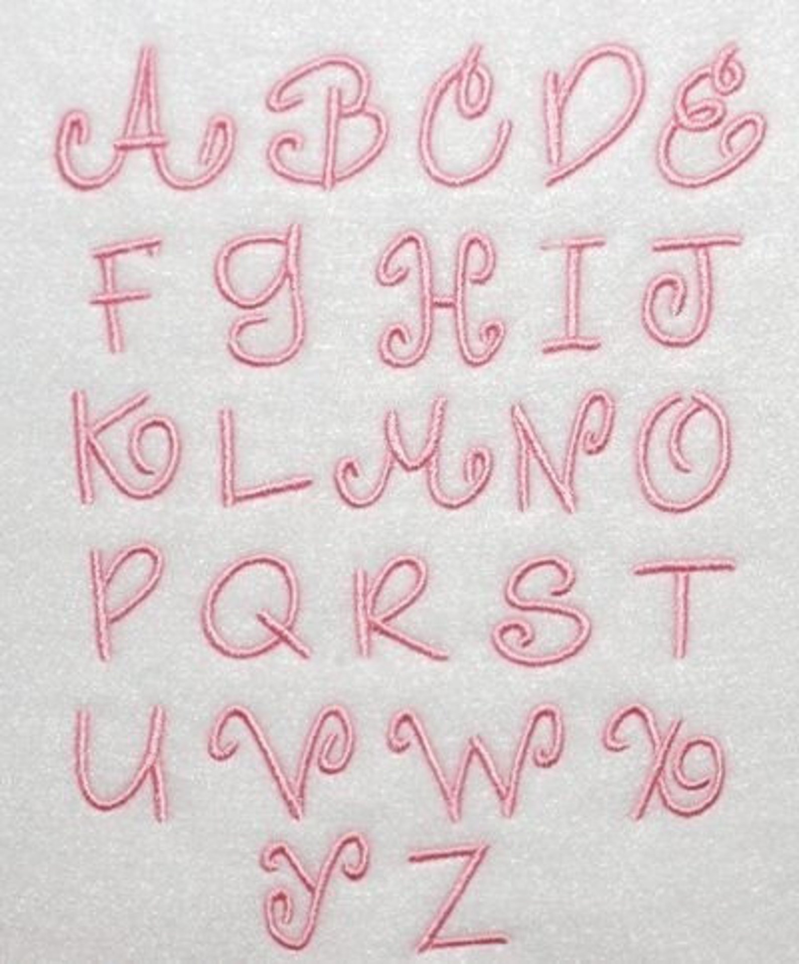 Trendy Sweet Embroidery Font Machine Embroidery - Etsy