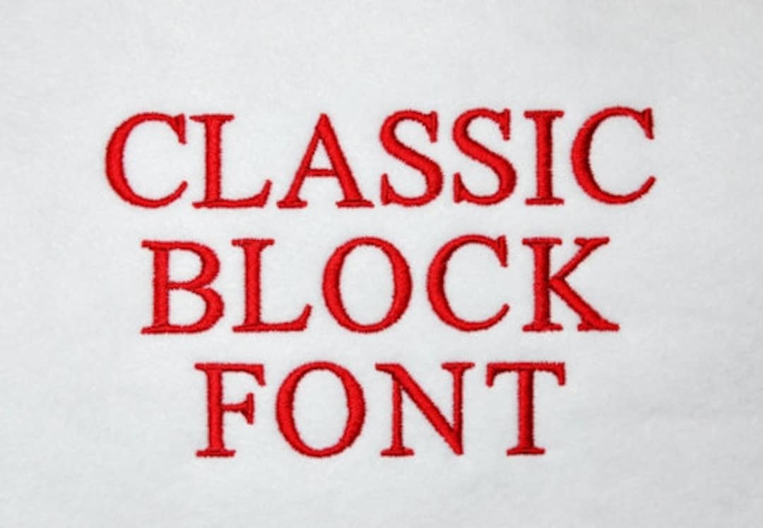 Classic Block Font - Etsy