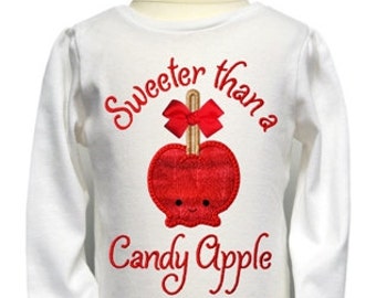 172 Candy Apple Machine Embroidery Applique Design - Etsy