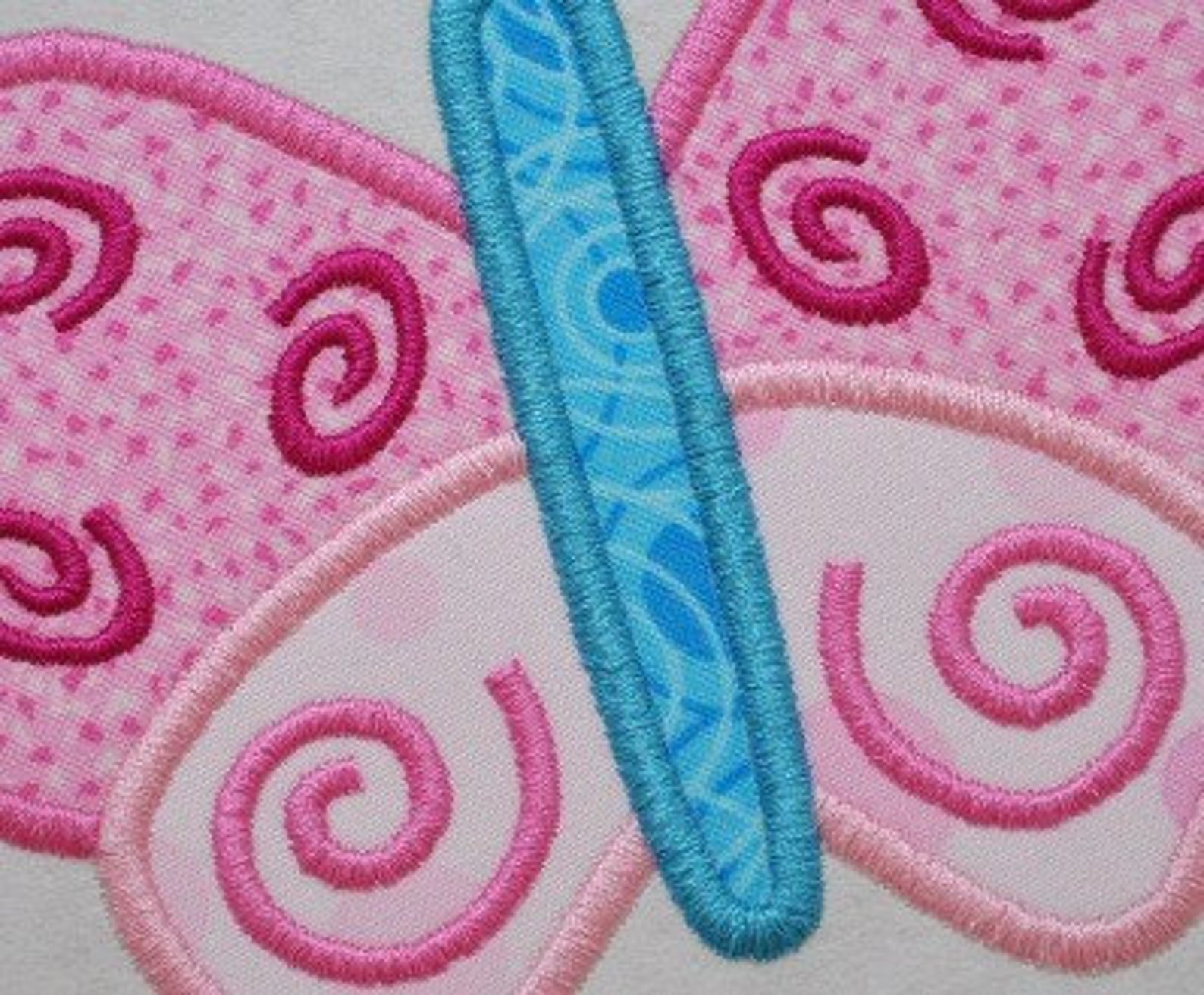 Swirly Butterfly Applique Design Machine Embroidery - Etsy