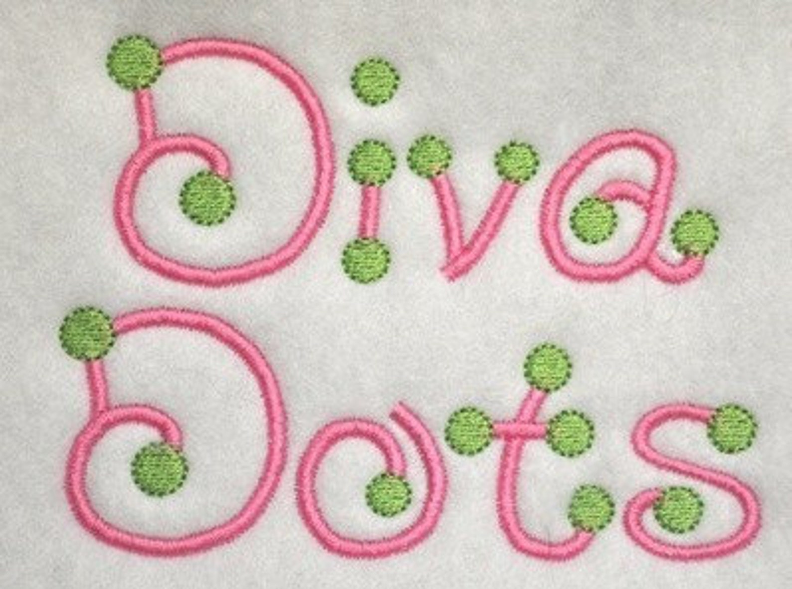Diva Dots Font 5 Sizes - Etsy