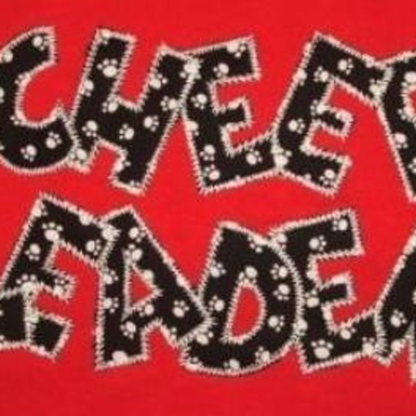 Cheerleader Applique - Etsy