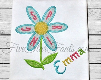 Flower Petals Applique Embroidery Machine Design - Etsy