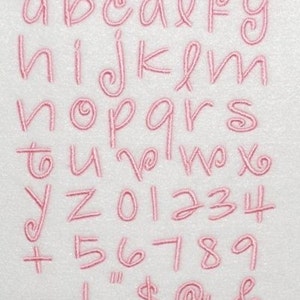 Trendy Sweet Embroidery Font Machine Embroidery - Etsy