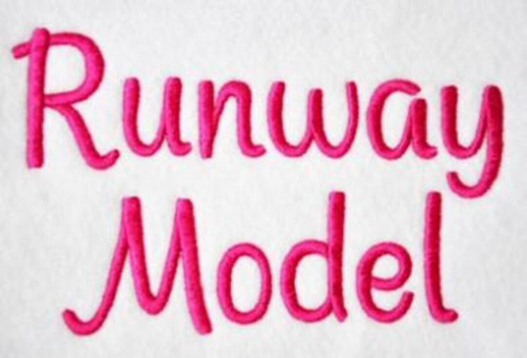 Runway Model Font - 6 Sizes - Etsy