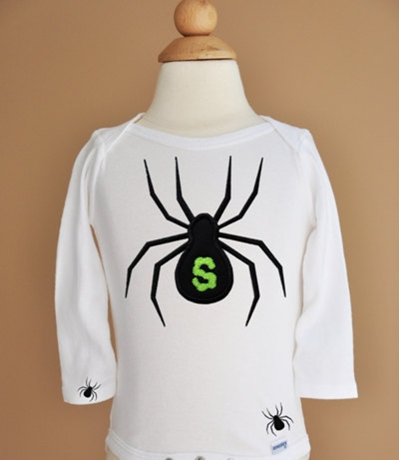 Spooky SPIDER Halloween Monogram Machine Embroidery Applique - Etsy