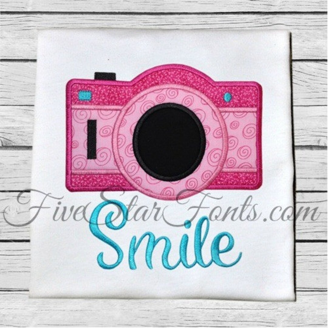 Camera Applique - Etsy