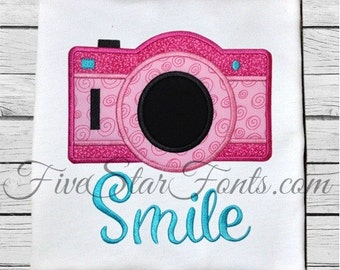 Camera Applique Machine Embroidery Design, Camera Applique Design ...