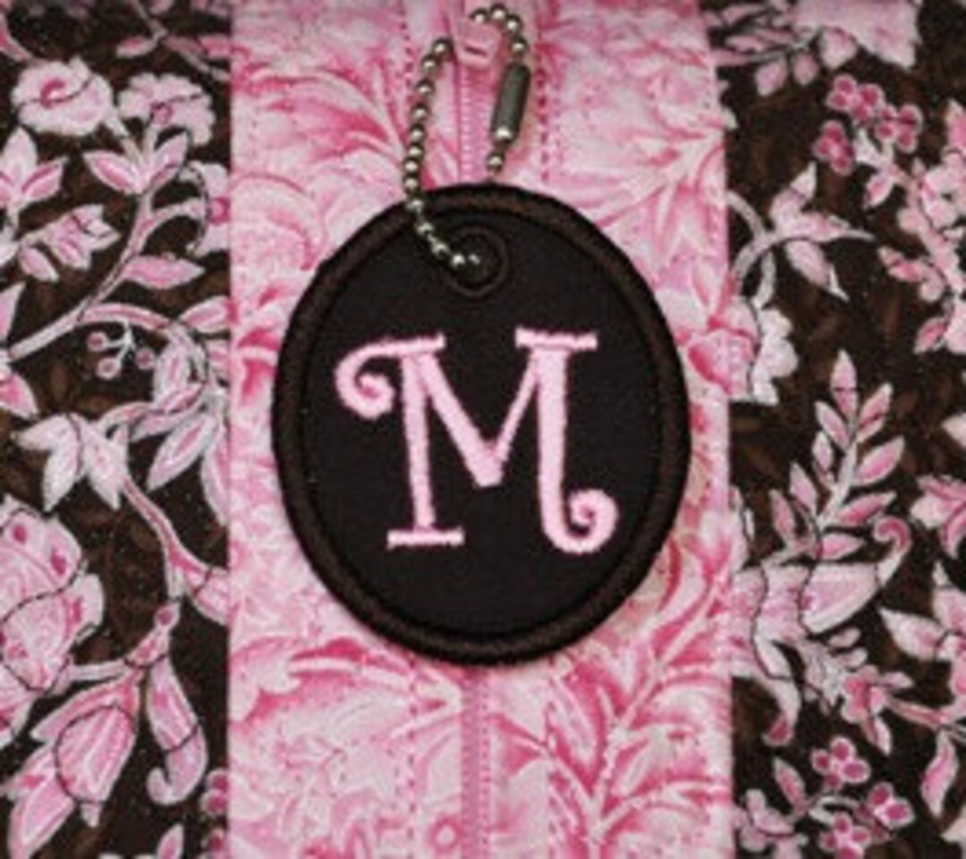 ITH Monogram Zipper Pulls in the Hoop - Etsy