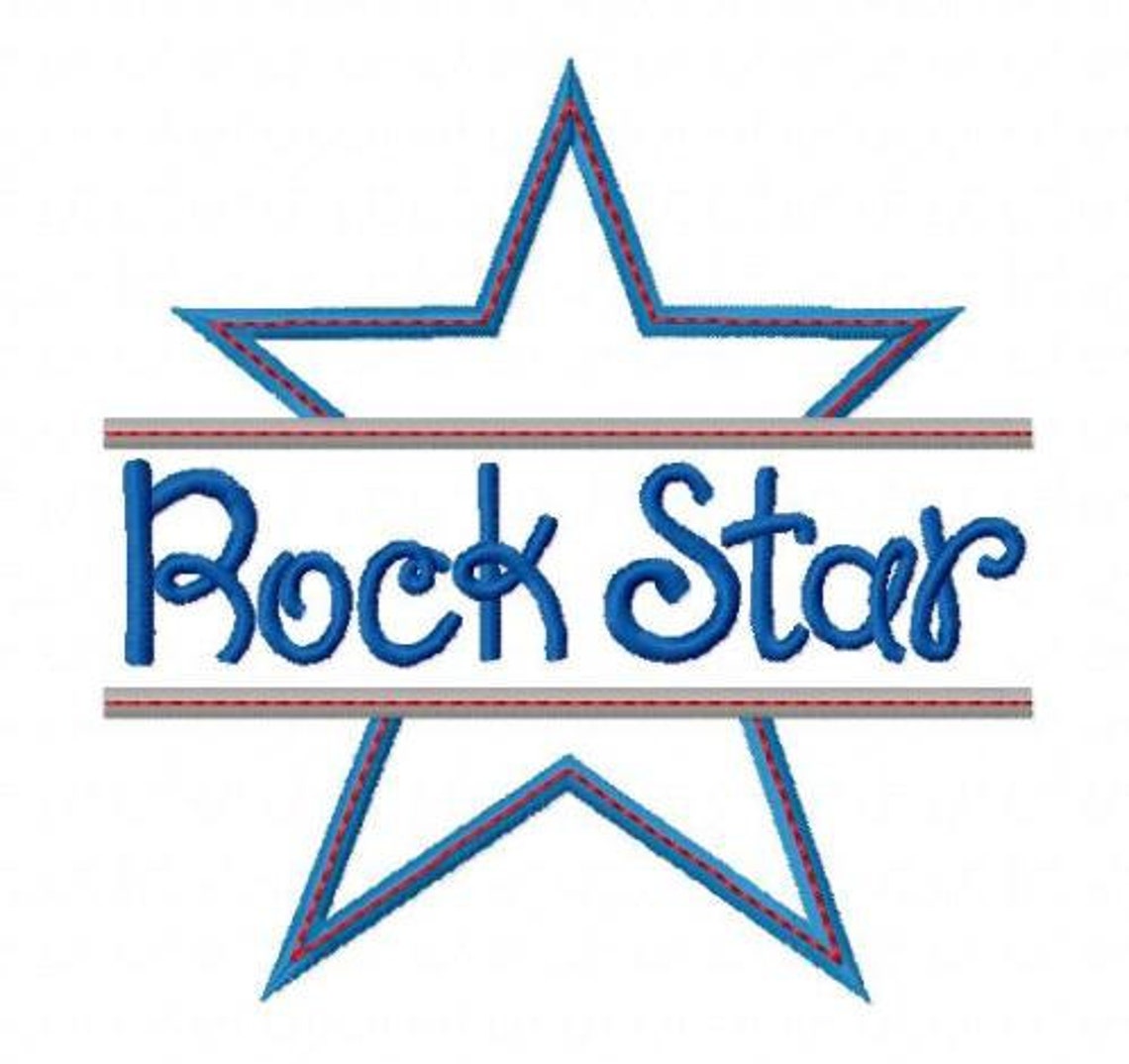 Split Star Applique - Etsy