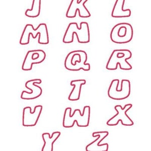 Lickety Split Applique Font - Machine Embroidery - Etsy
