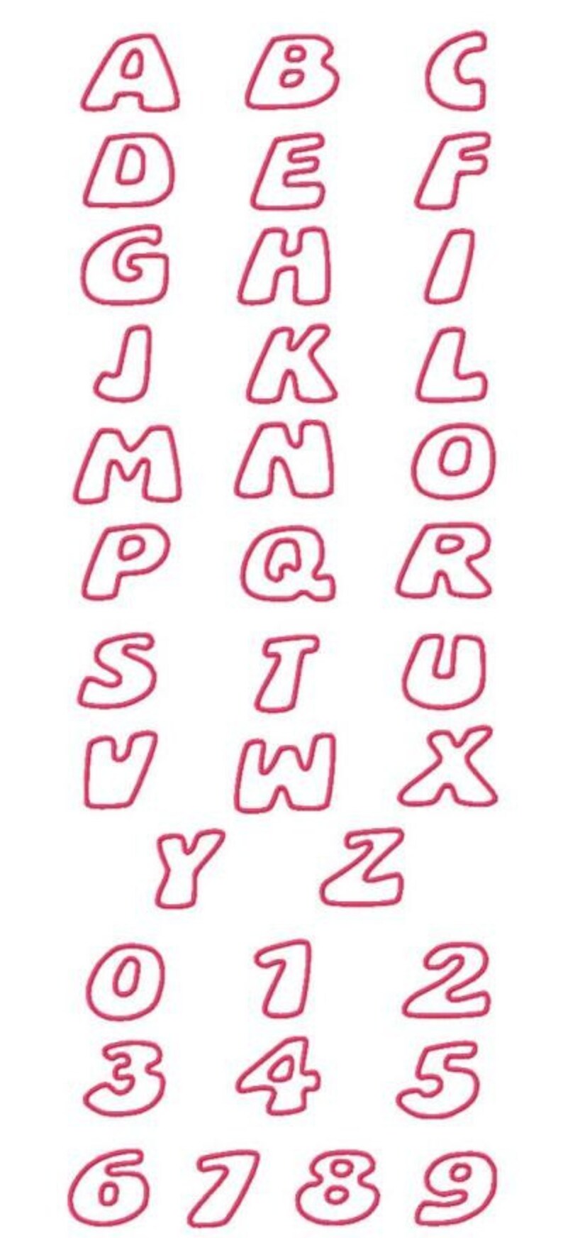 Lickety Split Applique Font Machine Embroidery - Etsy