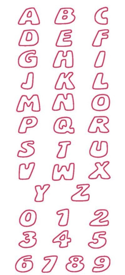 Lickety Split Applique Font Machine Embroidery - Etsy