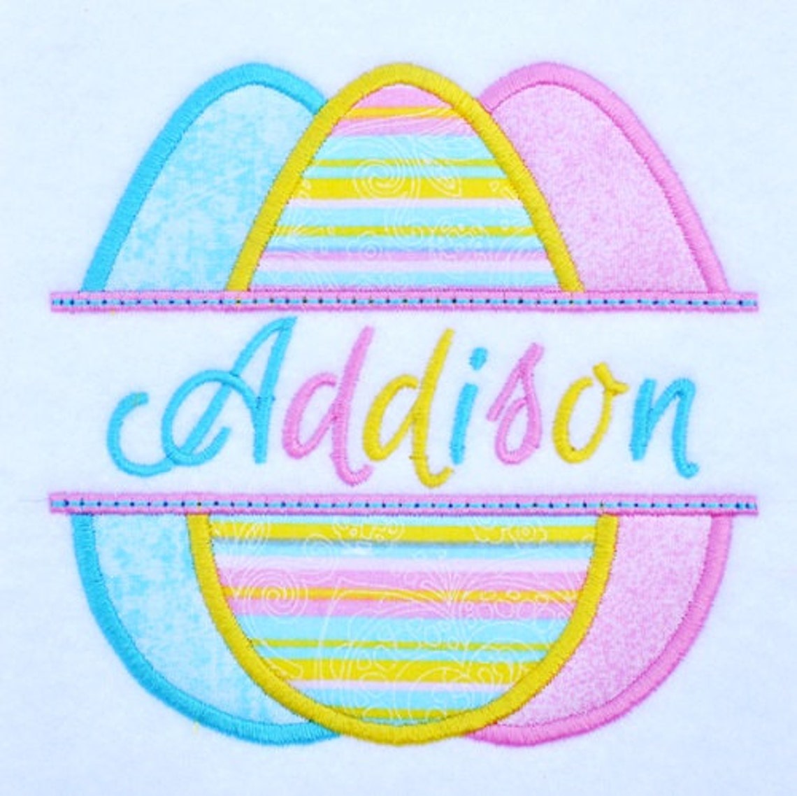 Split Easter Eggs Applique - Etsy