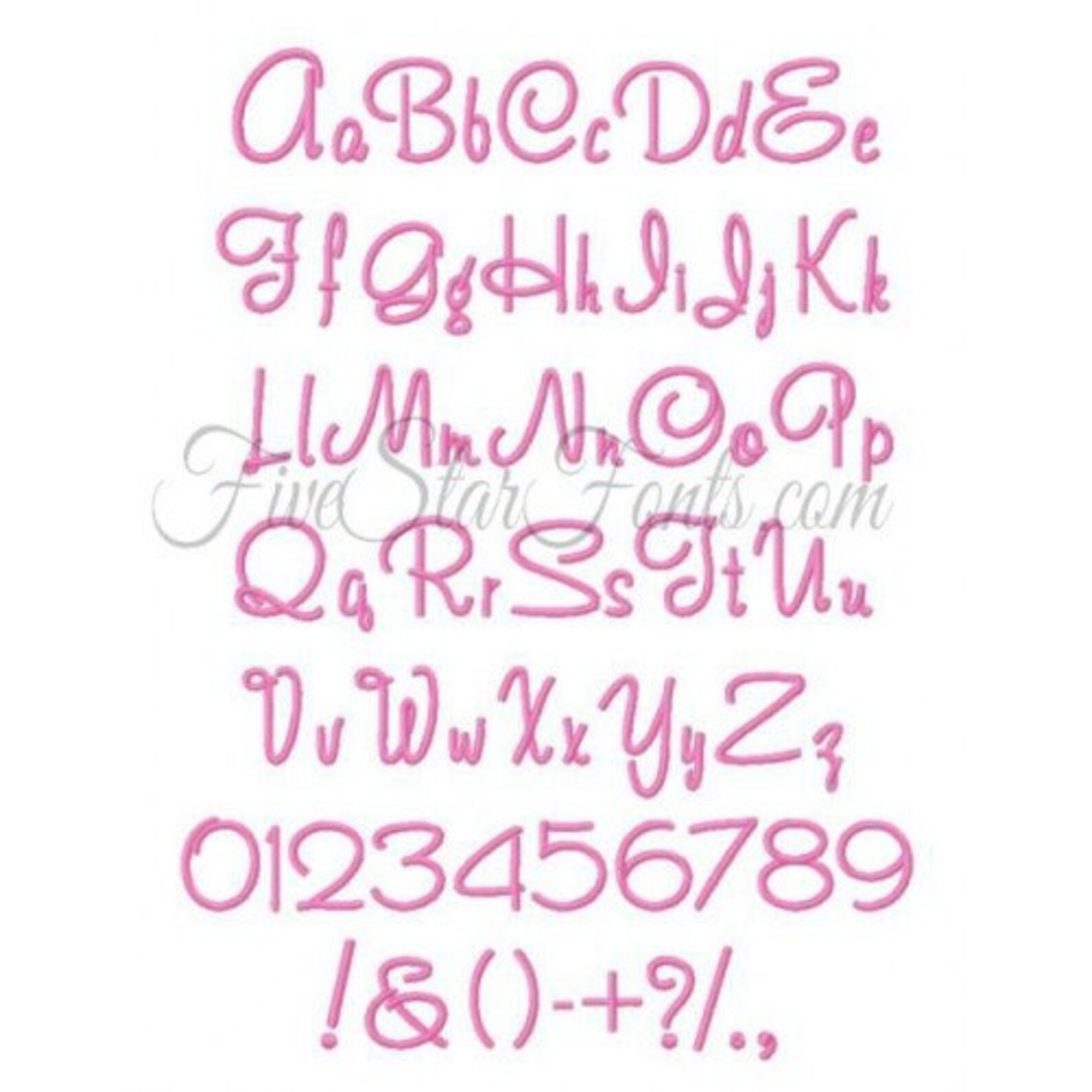 Sweet Cheeks Embroidery Font - 6 Sizes - Etsy