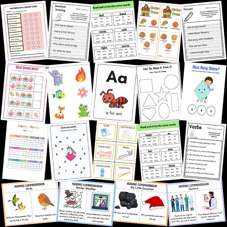 4000+ Plr Printable Activity | Preschool Worksheets | Preschool ...