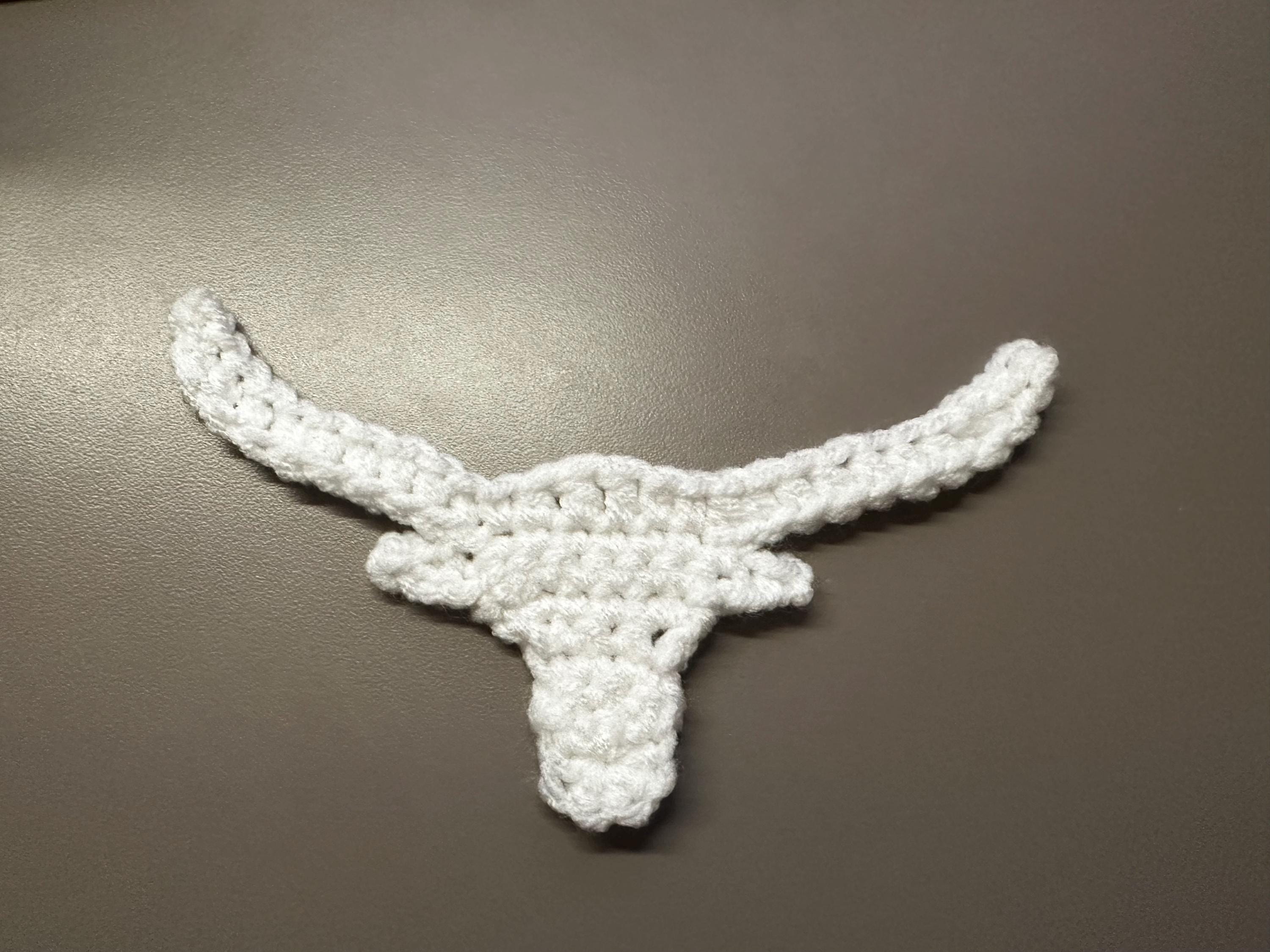 Crochet Longhorn Applique Pattern - Etsy