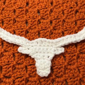 Crochet Longhorn Applique Pattern - Etsy