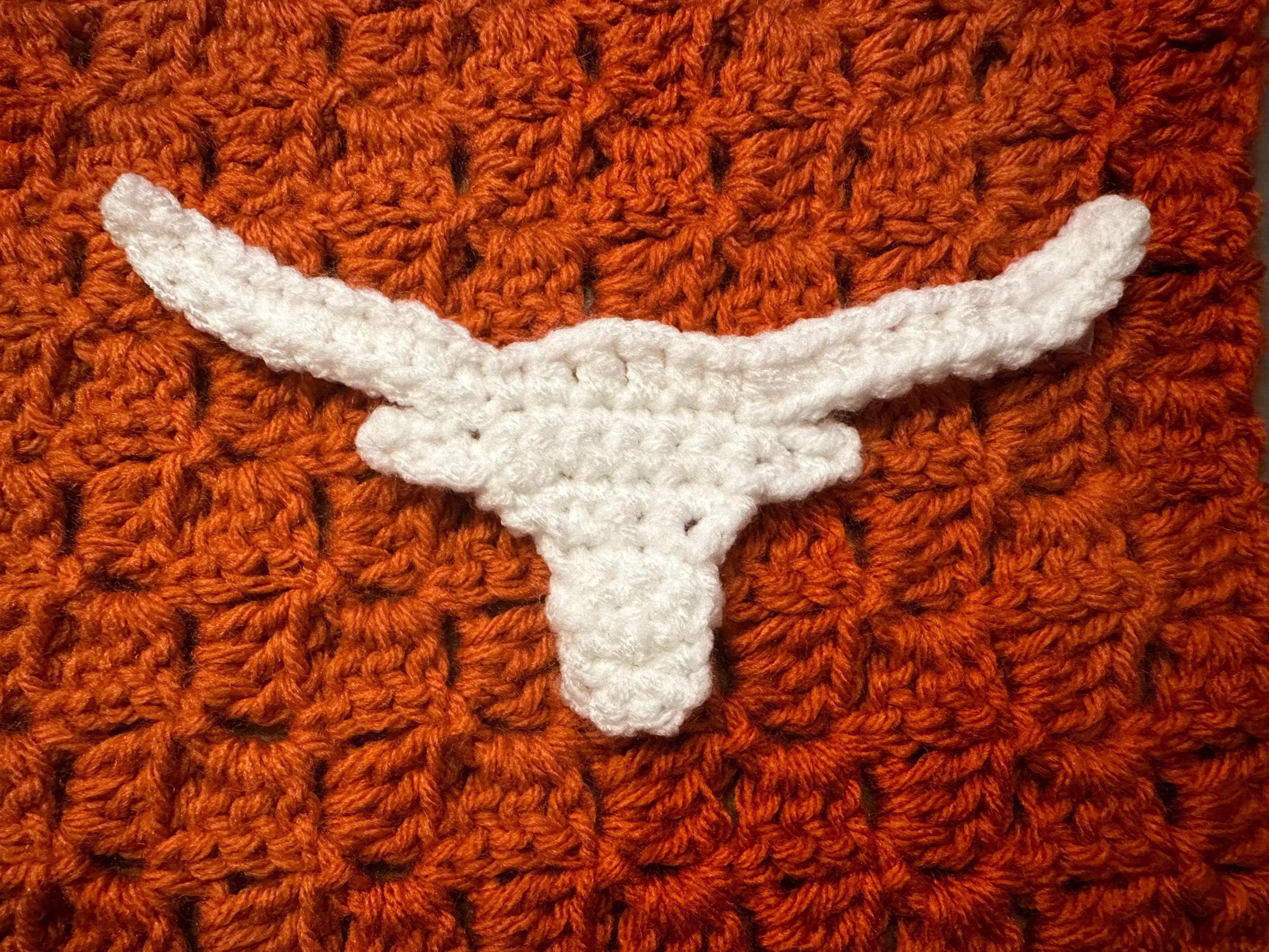 Crochet Longhorn Applique Pattern - Etsy