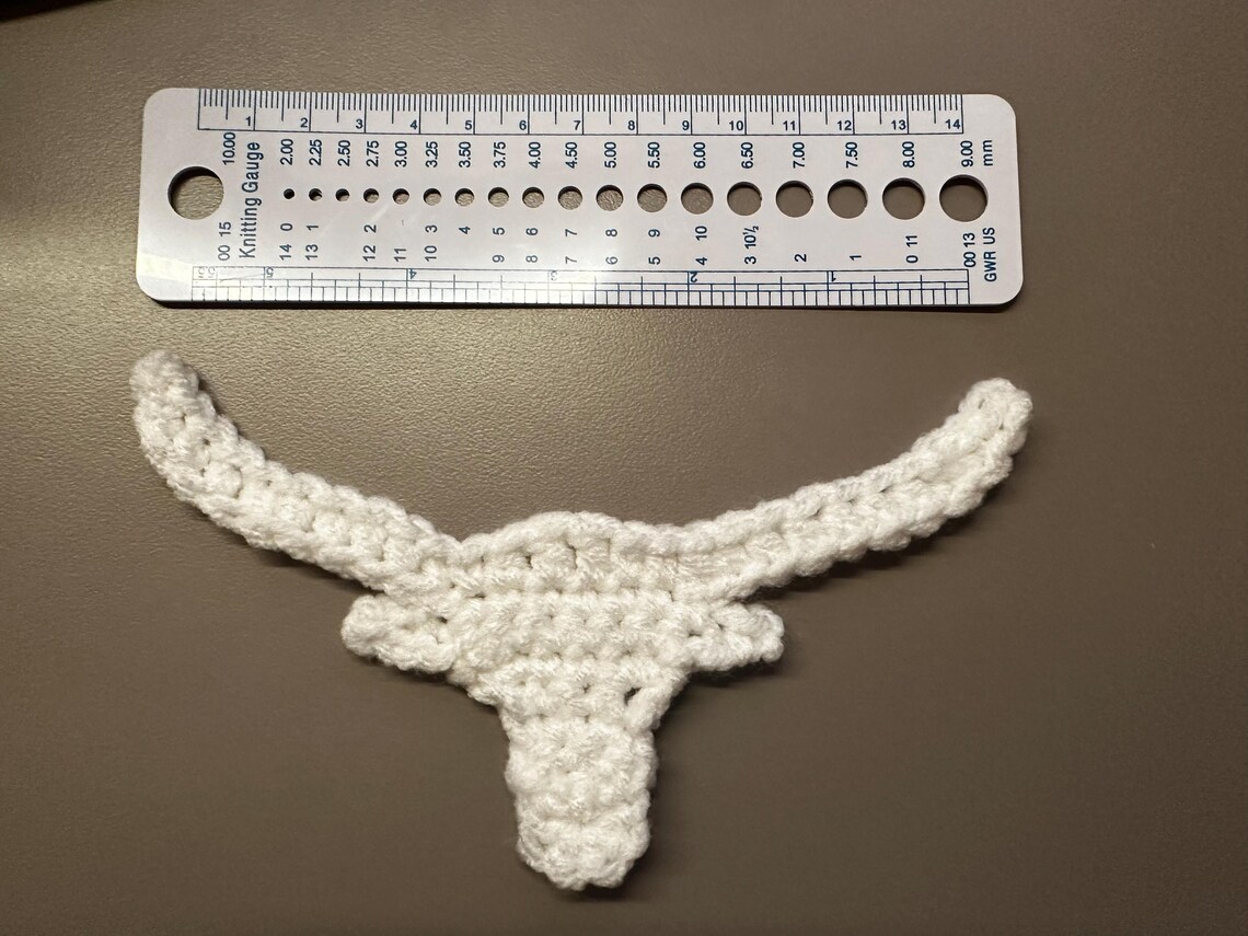 Crochet Longhorn Applique Pattern - Etsy