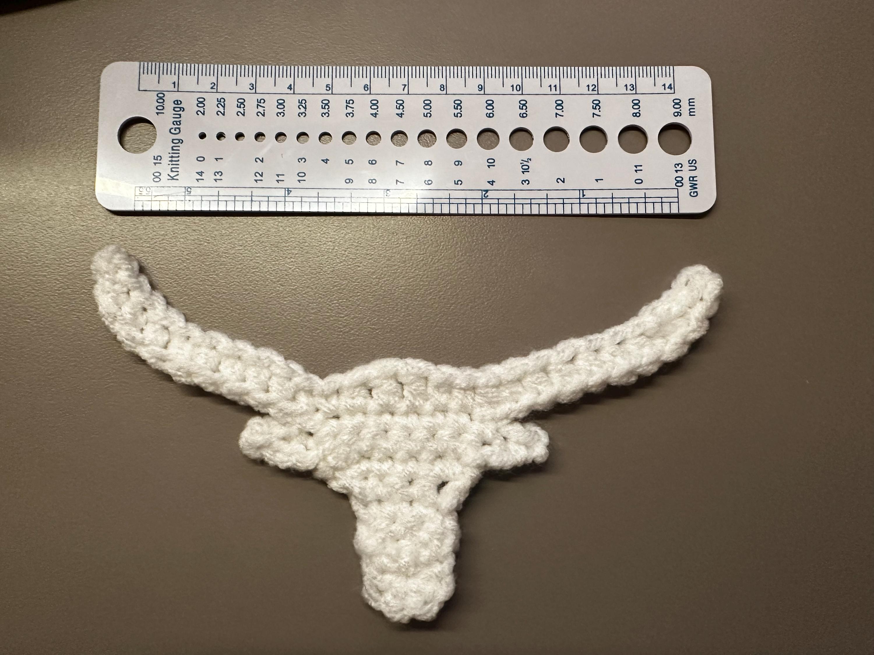 Crochet Longhorn Applique Pattern - Etsy